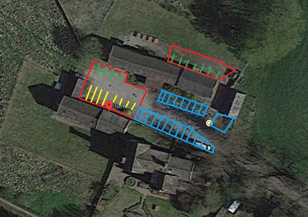 Parking at Toft Estate